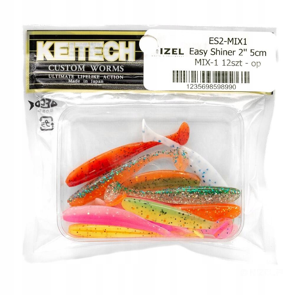 Guma Ripper Keitech Easy Shiner 2'' 5cm 1g MIX-1 12 szt. - 14855880987 - oficjalne archiwum Allegro