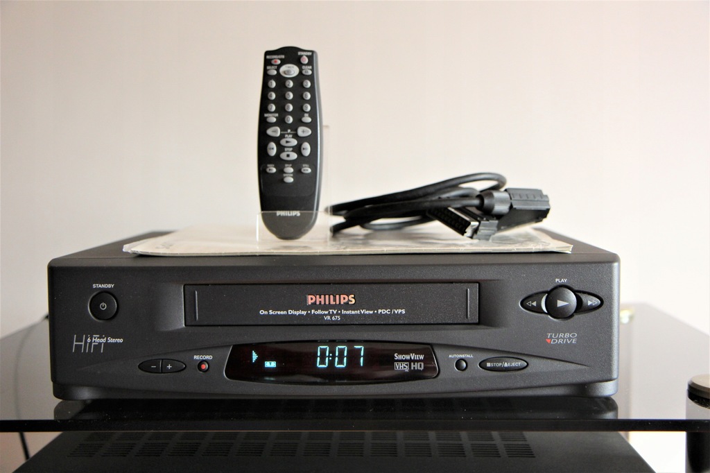 Magnetowid VHS Philips VR 675 - 11543447588 - oficjalne archiwum Allegro