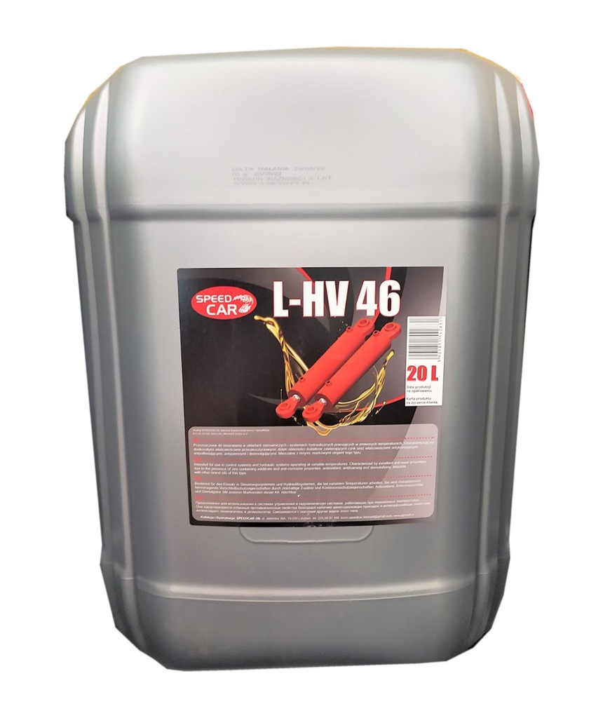 SPEEDCAR HV 46 20L. OLEJ HYDRAULICZNY - 12465981553 - oficjalne archiwum Allegro