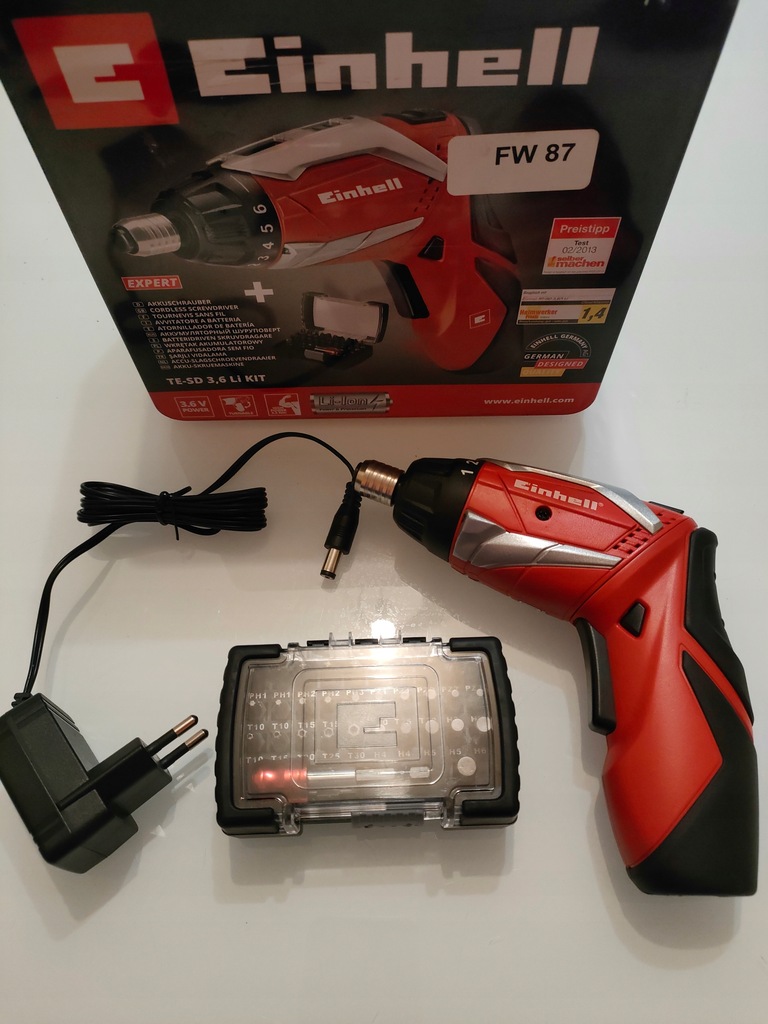 Wkrętarka Einhell zasilanie akumulatorowe 3,6 V TE-SD 3,6 Li Kit - 14675720444 - oficjalne ...