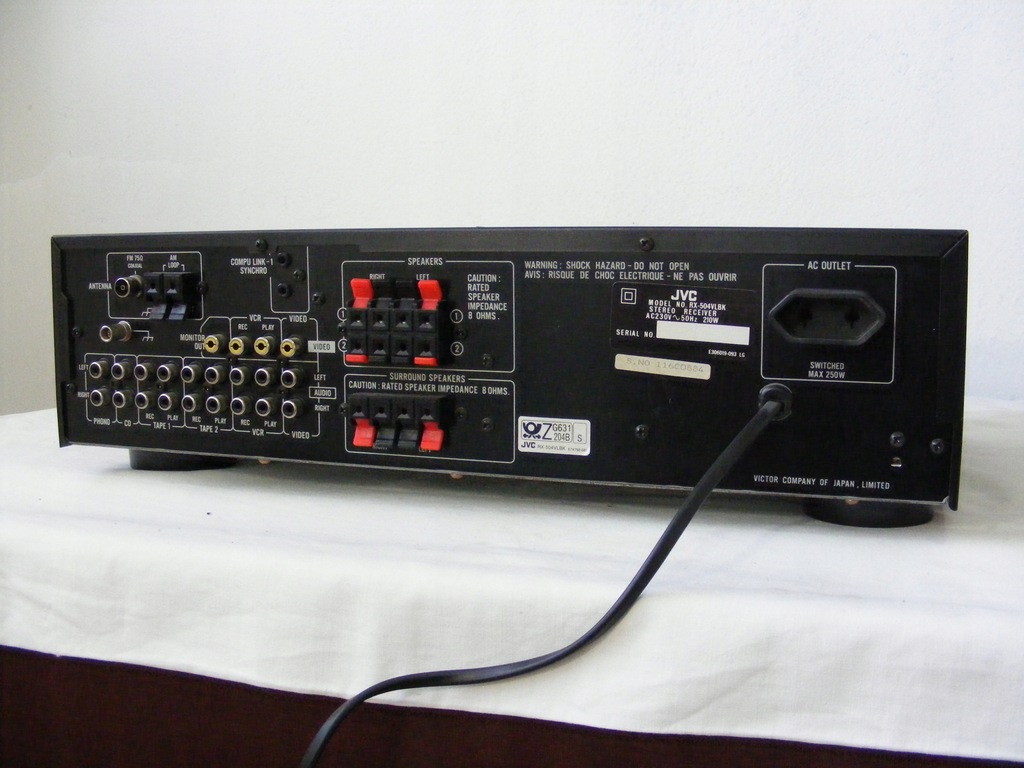 Amplituner JVC RX-504 (pilot) (gra, ale...) - 8138681503 - oficjalne ...
