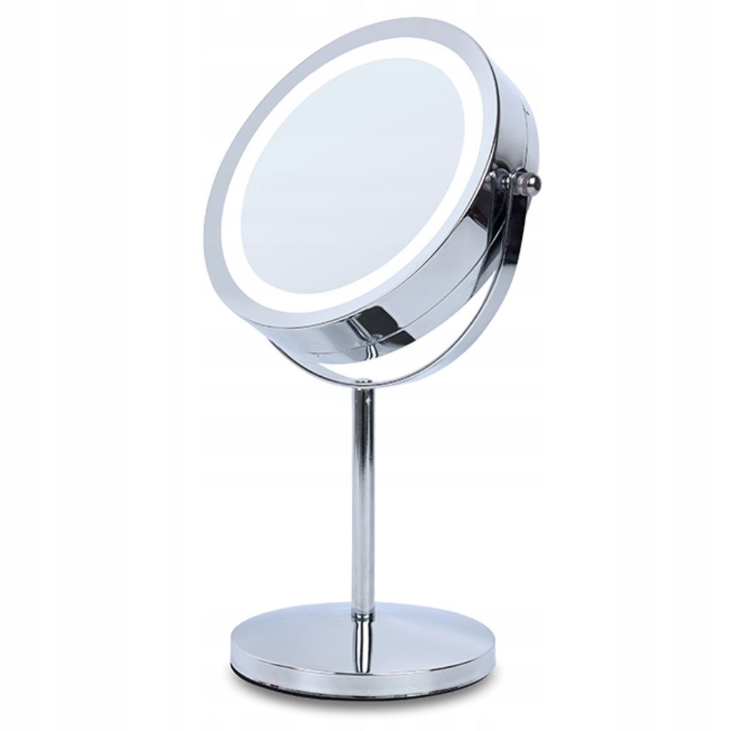 LUSTERKO PODŚWIETLANE LED DO MAKIJAŻU KOSMETYCZNE LUSTERKO MAKEUP ...