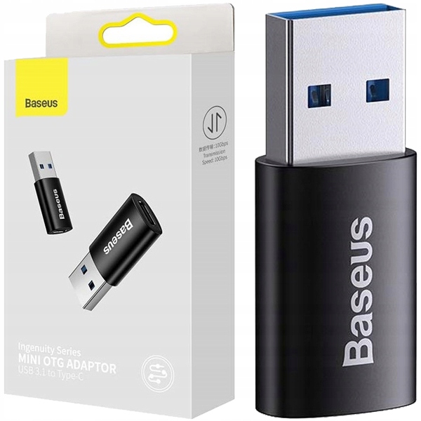 BASEUS ADAPTER PRZEJŚCIÓWKA USB-A DO USB-C OTG - 12154115115 ...