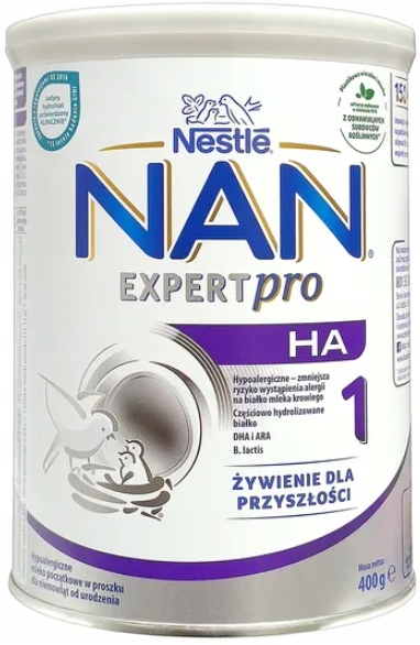 MLEKO POCZĄTKOWE NESTLE NAN EXPERT PRO HA 1 400g - 13859490265 ...
