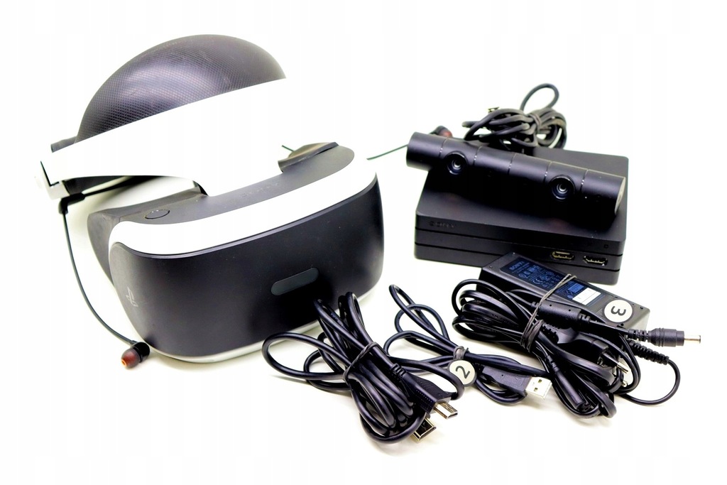 Sony PS4 VR Headset Gogle V2 ZVR2 OKULARY KAMERA 2 - 14219977545 - oficjalne archiwum Allegro
