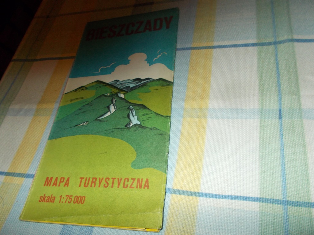 Bieszczady stara mapa turystyczna Komańcza Ustrzyki Dolne Lesko Wetlina ...