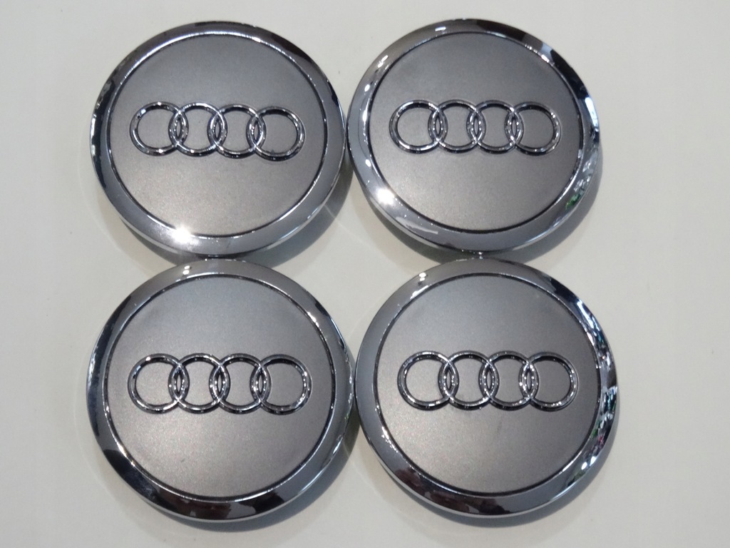 4x Dekielki Dekle AUDI 69 mm 4B0601170A szare - 13225469686 - oficjalne ...