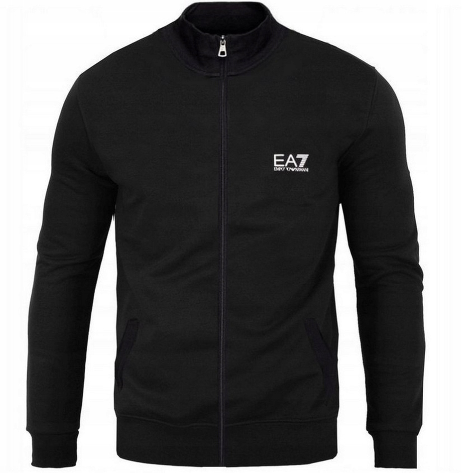EA7 EMPORIO ARMANI CZARNA BLUZA ROZPINANA Z LOGO ROZ. XXL - 15080848931 - oficjalne archiwum Allegro