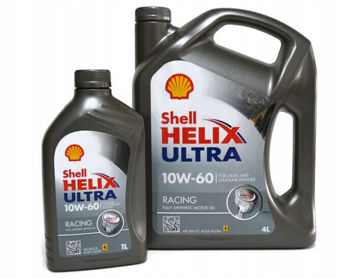 SHELL HELIX ULTRA RACING 10W60 5L OLEJ SILNIKOWY - 7370519577 ...