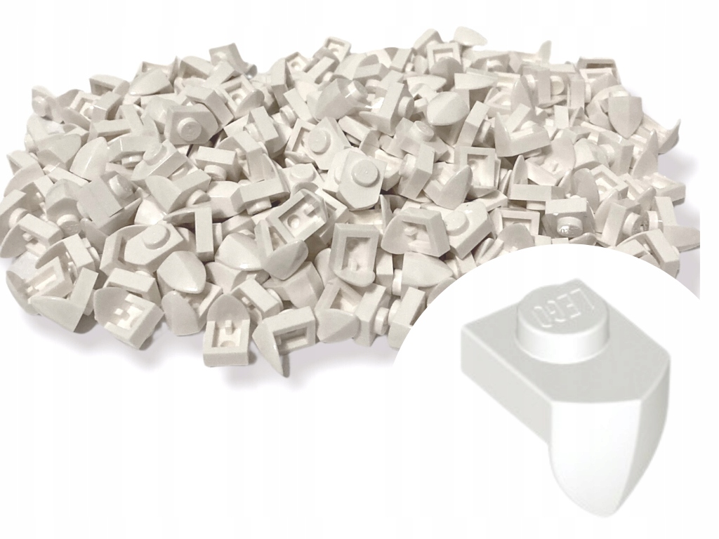 LEGO 15070 Plate 1x1 Ząb Biały Dekoracja 25 szt - 12800615582 ...