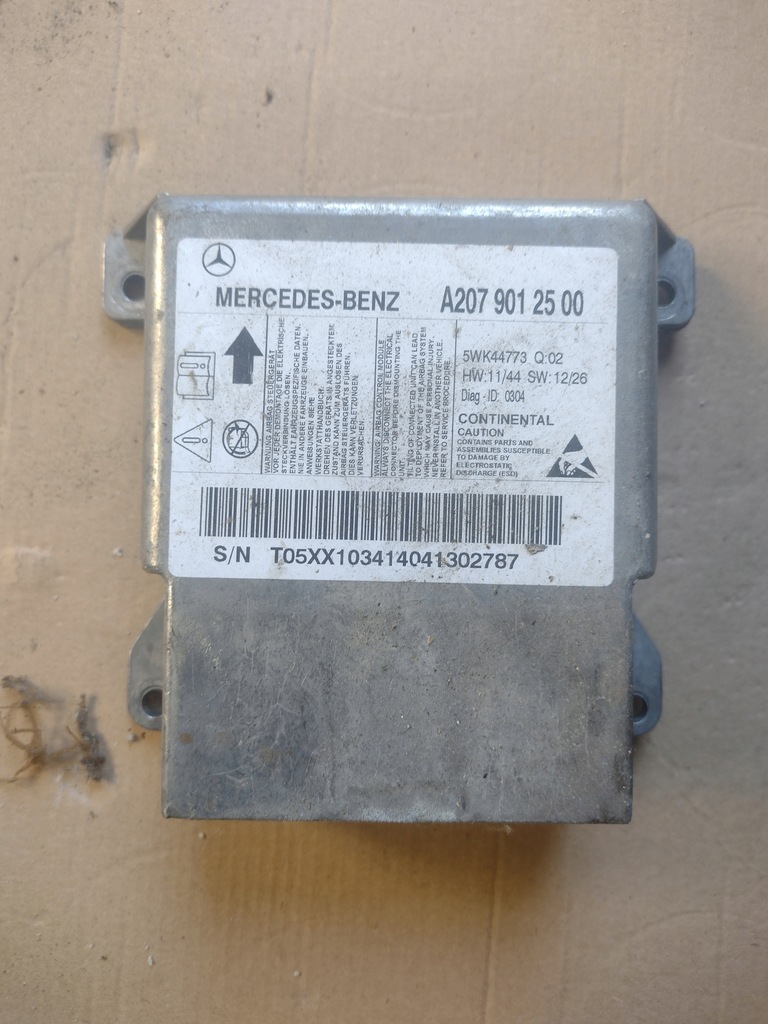 MERCEDES STEROWNIK MODUŁ AIR BAG A2079012500 - 12479797773 - oficjalne ...