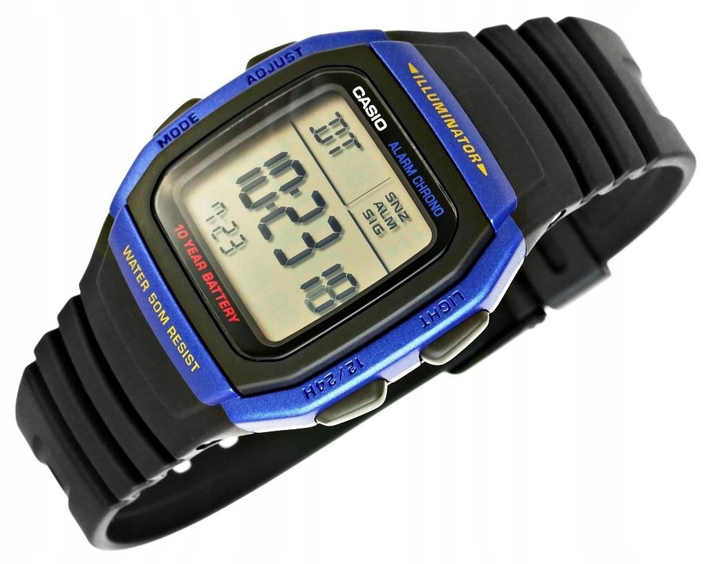 ZEGAREK SPORTOWY MĘSKI CASIO CZARNY PASEK - 12900224360 - oficjalne ...