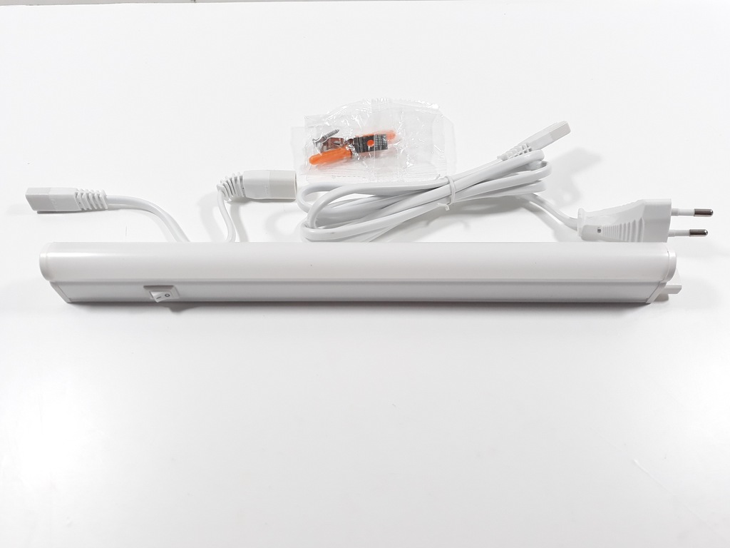 Listwa Led Lampa Meblowa 30cm 12V BIAŁA ciepła z włącznikiem ...