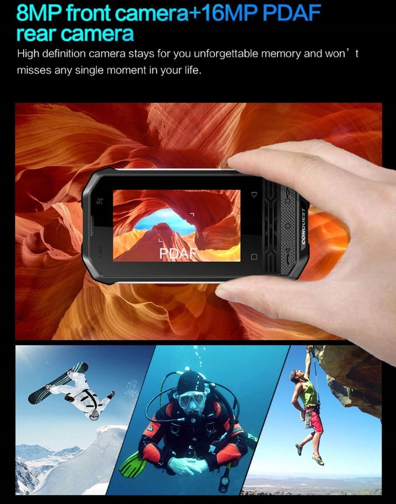 Купить CONQUEST F2 2022 MINI IP68 3 фута 6/128G ПРЕДСТАВЛЯЕМ: отзывы ...