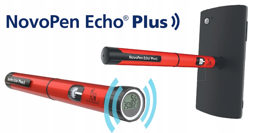 NOVOPEN ECHO PLUS SMART PEN NFC WSTRZYKIWACZ INSULINY CZERWONY PO ZWROCIE - 15517973246 ...