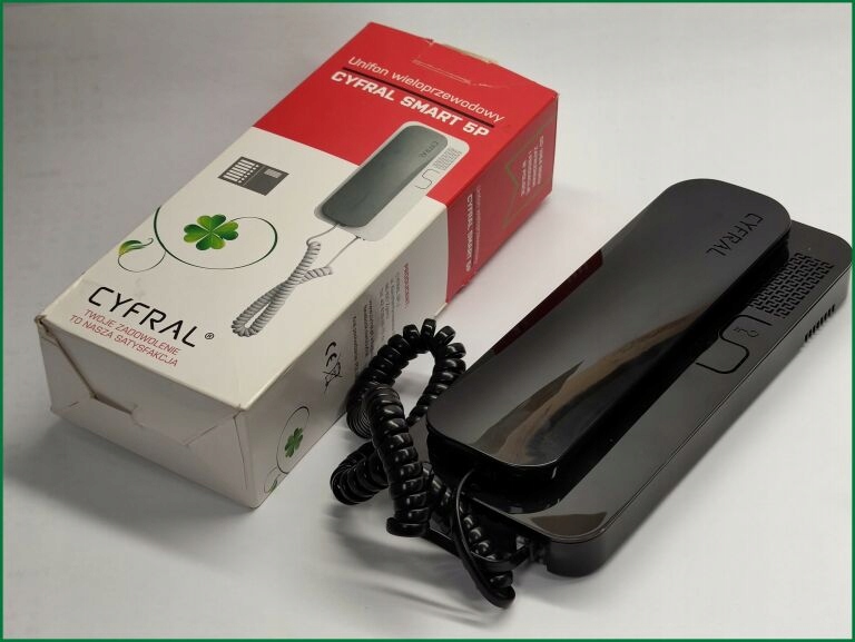 DOMOFON CYFRAL SMART 5P CZARNY - 12350126684 - oficjalne archiwum Allegro