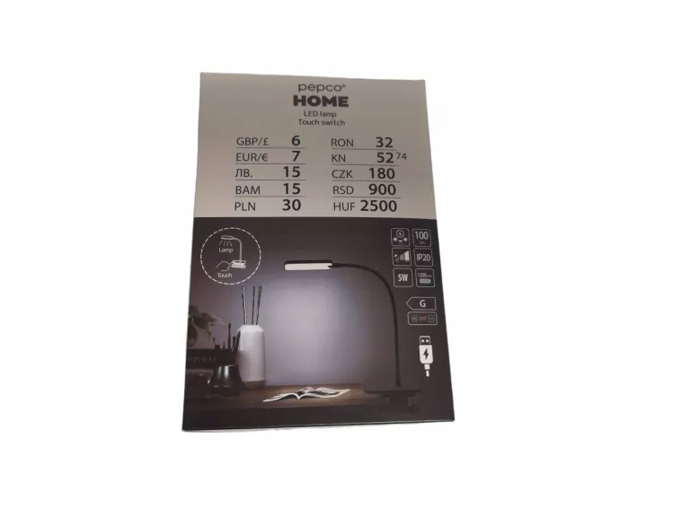 PEPCO HOME LAMPKA BIURKOWA LED Z KLIPSEM CZARNA - 15381826492 ...