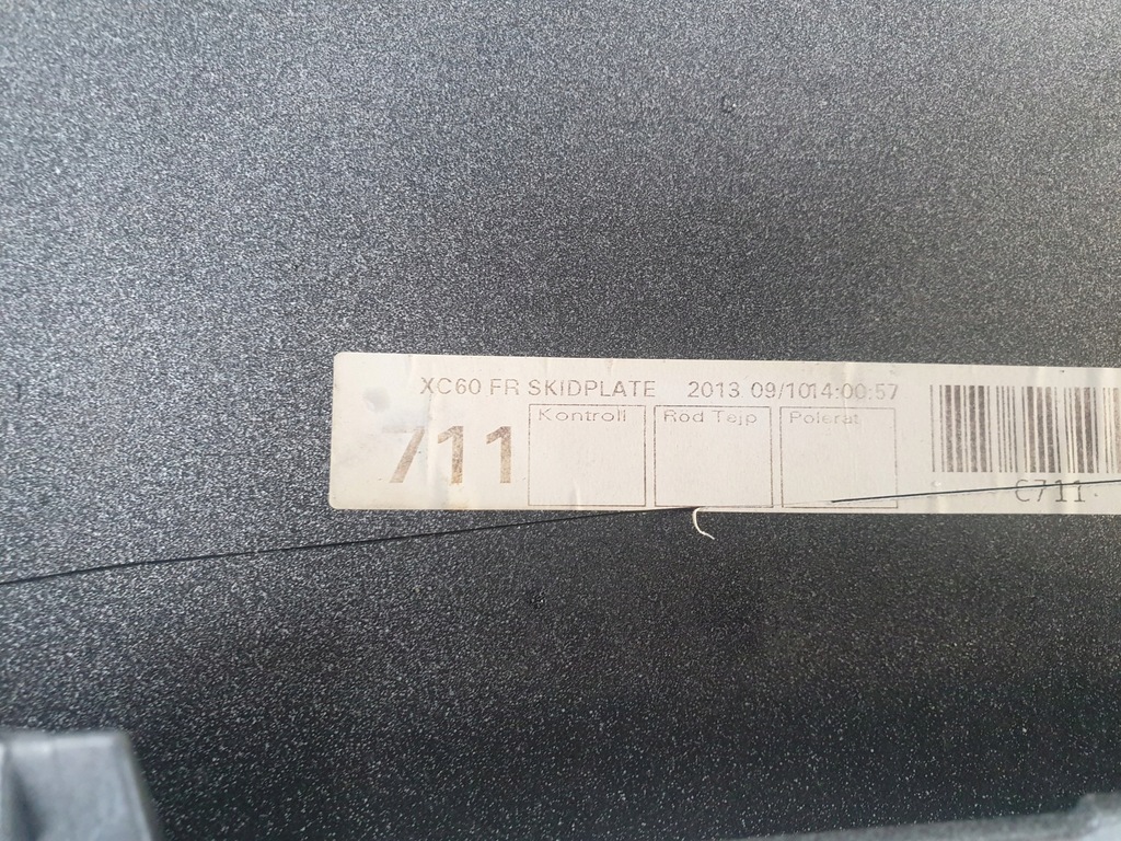 VOLVO XC60 LIFT SPOILER LISTWA W ZDERZAK 31353302 - 11282006571 ...