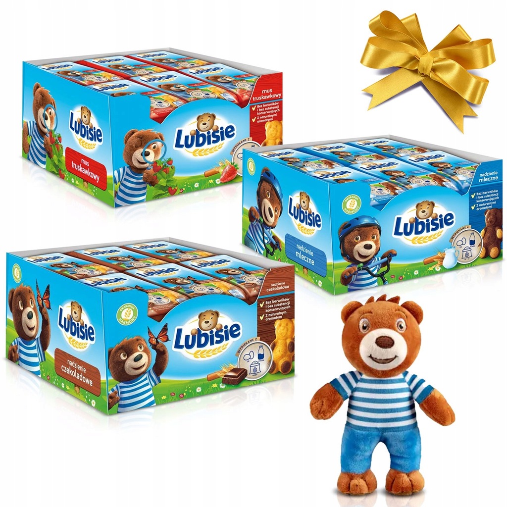 Lubisie mix smaków + Miś Lubiś gratis - 13629445958 - oficjalne ...