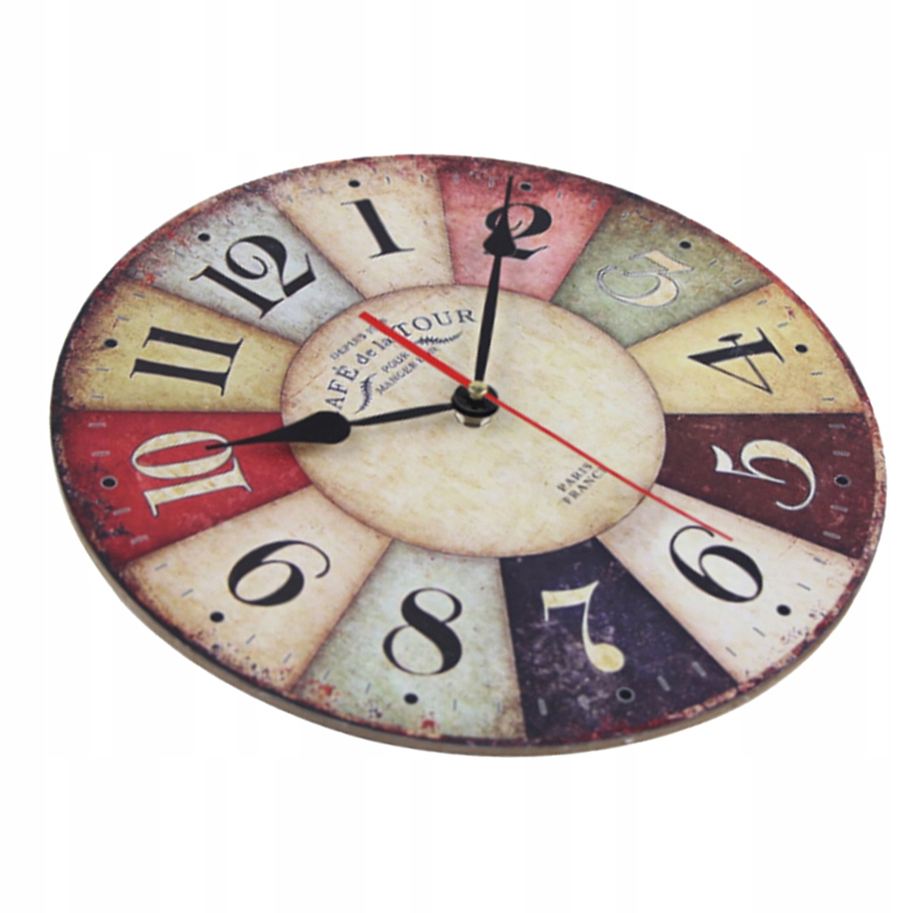 Retro Compressed Wooden Wall Clock Perfect As Kitchen Clock, Office ...