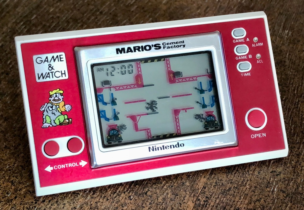 MARIO’S CEMENT FACTORY Game & Watch NINTENDO gra RETRO 1983 LCD vintage ...