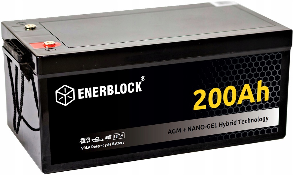 AKUMULATOR 12V 200AH AGM JDG12-200 doKampera Łodzi - 12888514233 - oficjalne archiwum Allegro