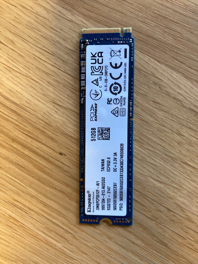 Dysk SSD Kingston OM8PCP3512F 512GB M.2 PCIe - 13242157416 - oficjalne ...
