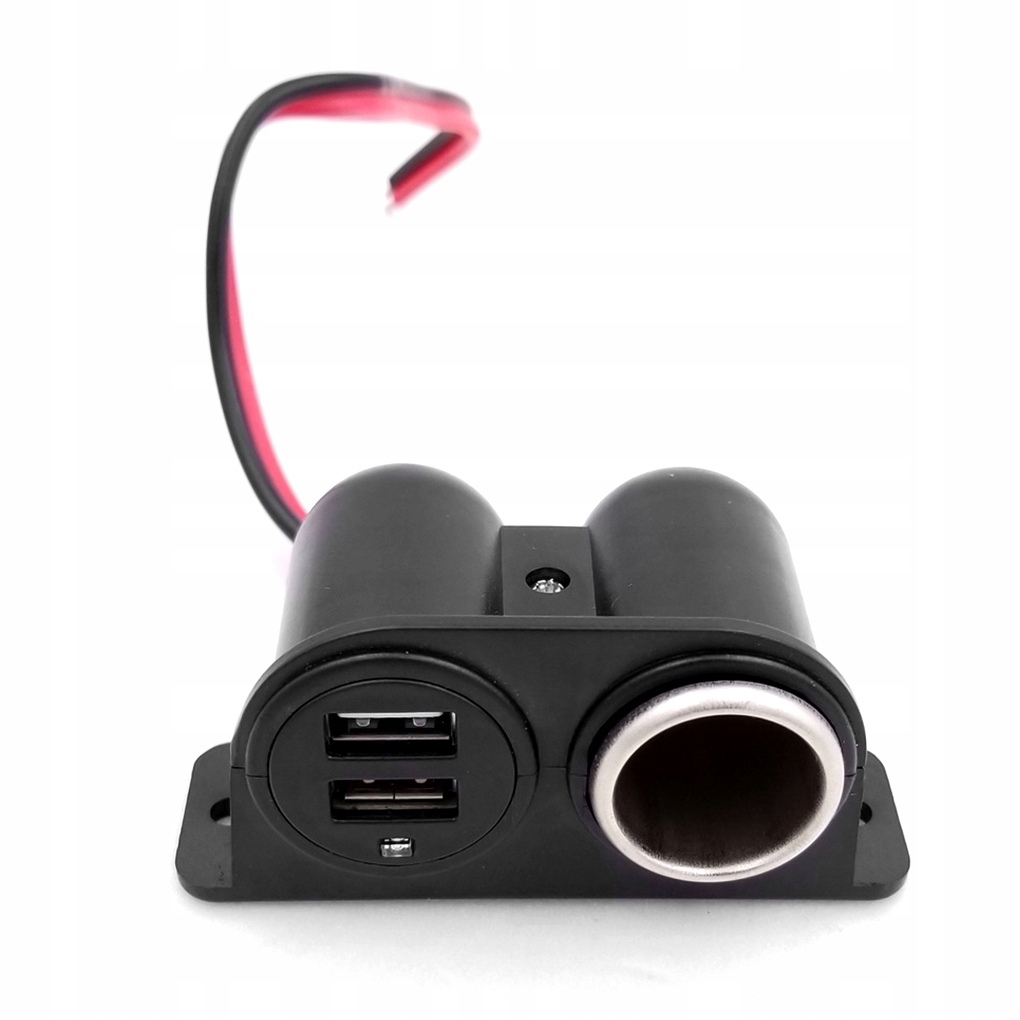 Podwójny adapter gniazda zapalniczki samochodowej - 13983519810 - oficjalne archiwum Allegro