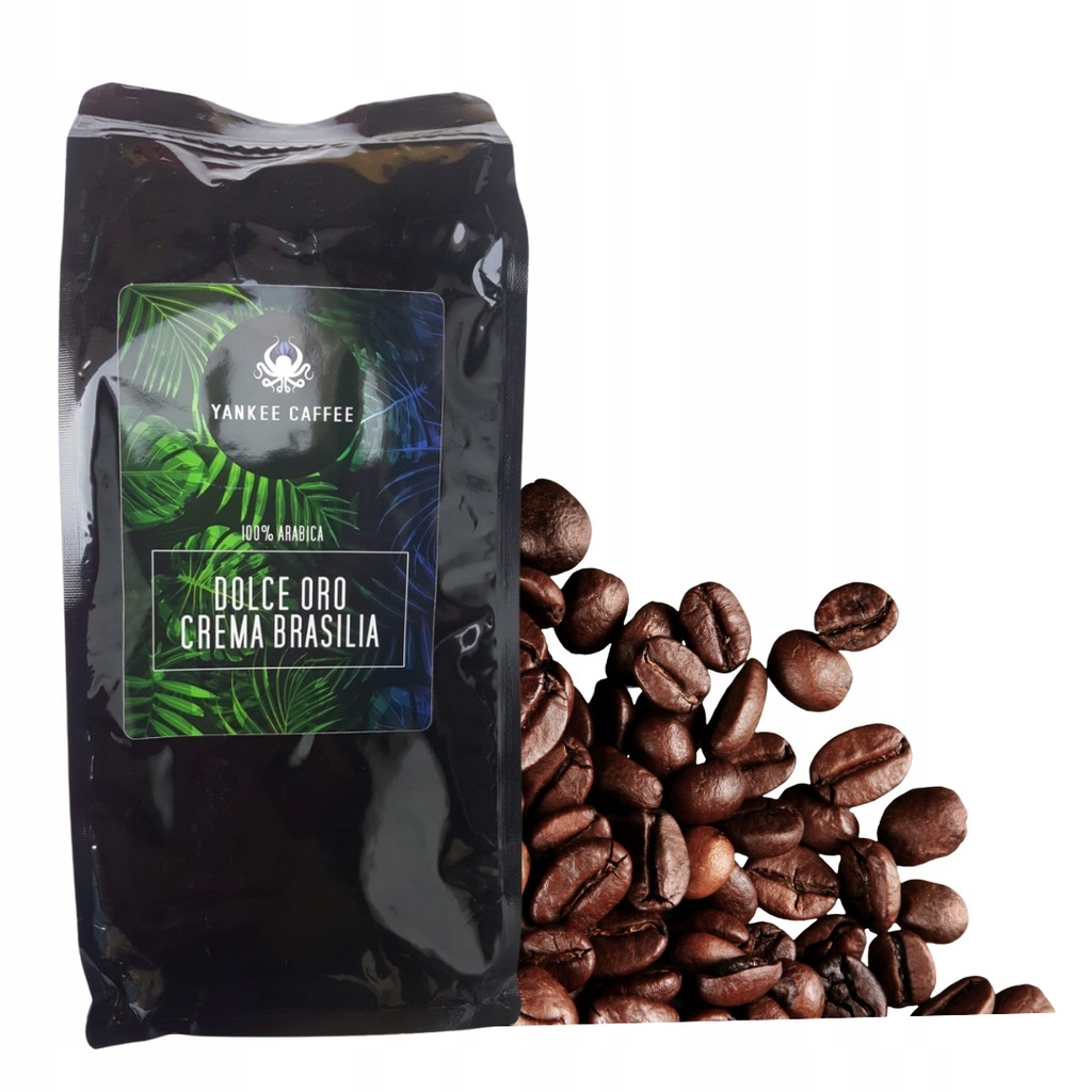 Kawa ziarnista 1kg Arabica świeżo palona Brazylia - 13360085602 - oficjalne archiwum Allegro