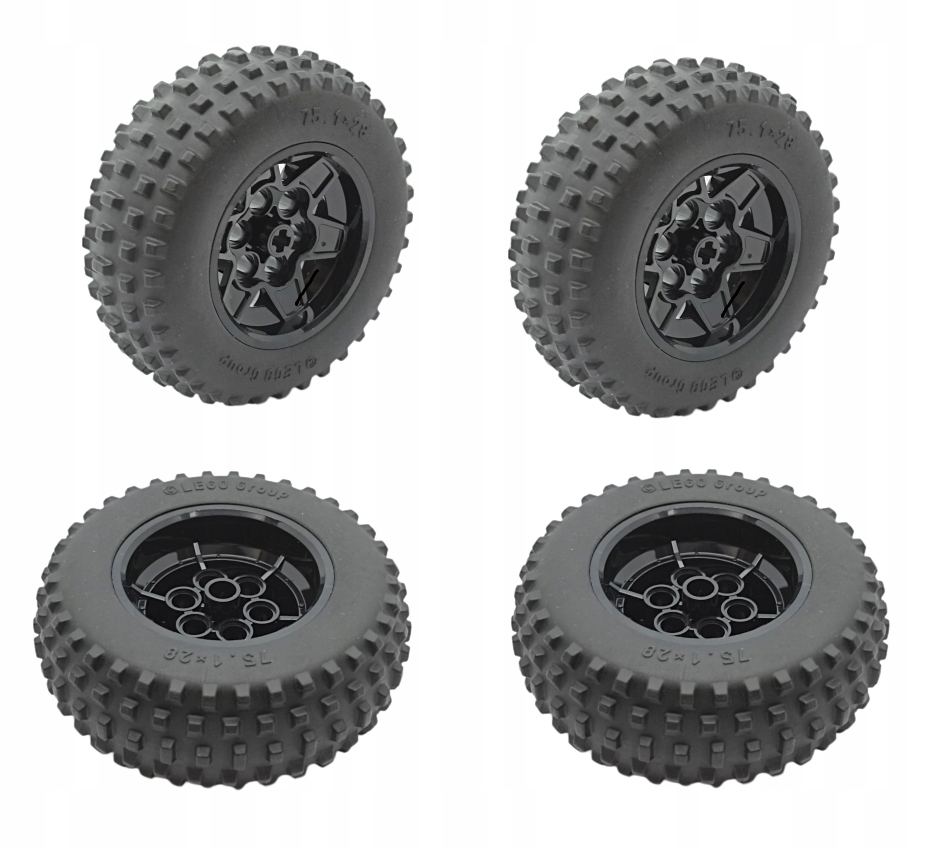 LEGO Koło 75.1x28 69909 56908 czarny - 4 szt - 12796950954 - oficjalne ...