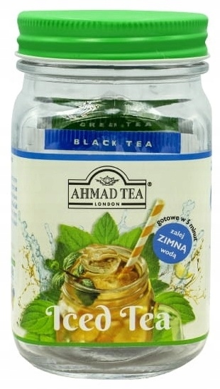 ICED TEA AHMAD TEA ICE TEA MROŻONA HERBATA +KUBEK - 12243388405 ...