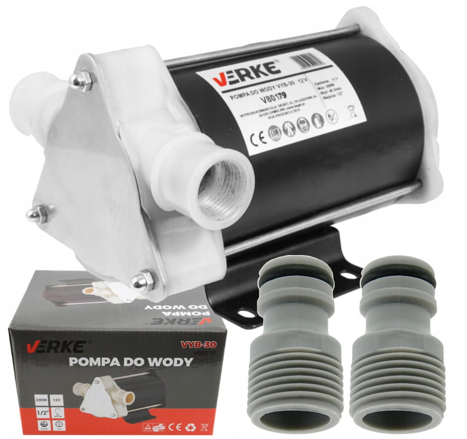 POMPA POMPKA DO WODY CIECZY 12V 200W 40l/m VERKE - 9810275800 ...