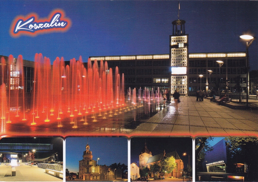 KOSZALIN - RYNEK STAROMIEJSKI - RATUSZ - PARK WODNY - PAŁAC - KATEDRA ...