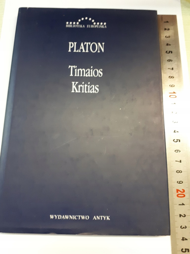 Platon Timaios, Kritias Wydawnictwo Antyk 2002 - 11206104300 ...
