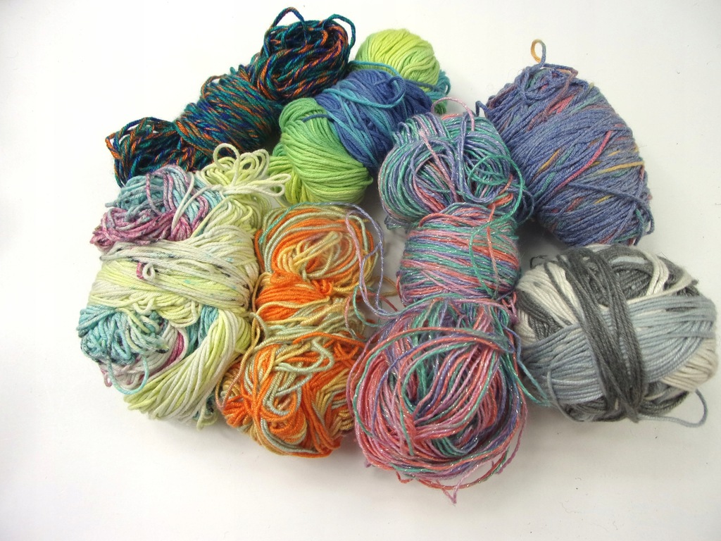 WŁÓCZKA włóczki kolorowe 205g / B18 - 12757082346 - oficjalne archiwum Allegro