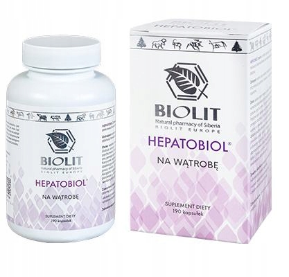 Biolit HEPATOBIOL Regeneracja wątroby 190kapsułek - 10507241991 ...