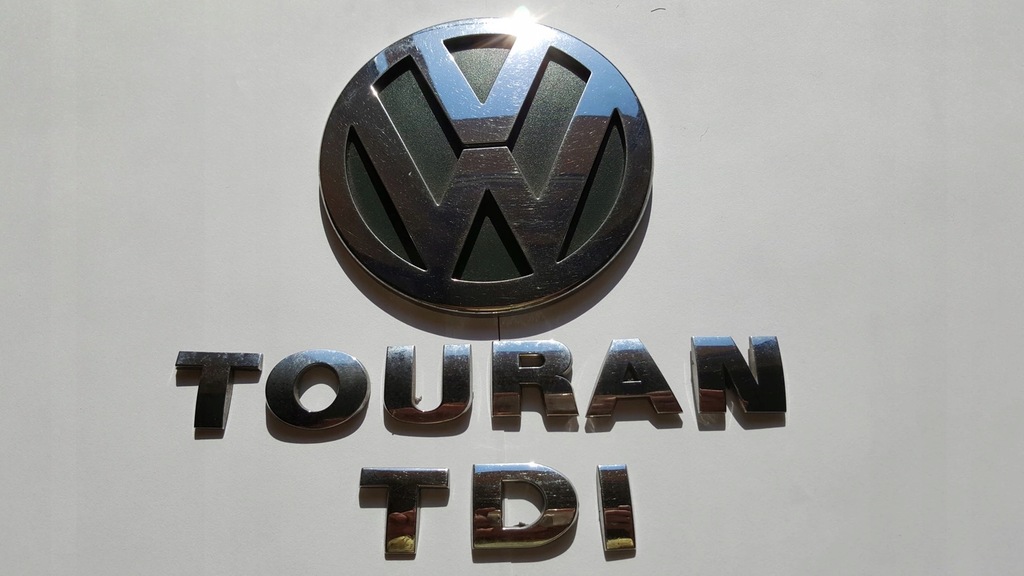 VW TOURAN TDI EMBLEMAT LOGO ZNACZEK NA TYLNĄ KLAPĘ - 8488068732 ...