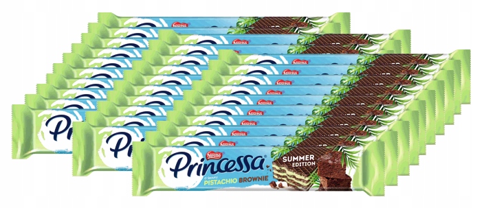 WAFELEK Princessa PISTACHIO BROWNIE BATON 30 x 37g - 12623350935 ...