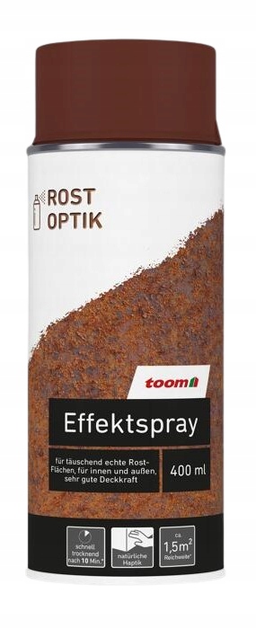 TOOM FARBA LAKIER RDZA W SPRAYU EFEKT RDZY 400ml - 13751673207 ...