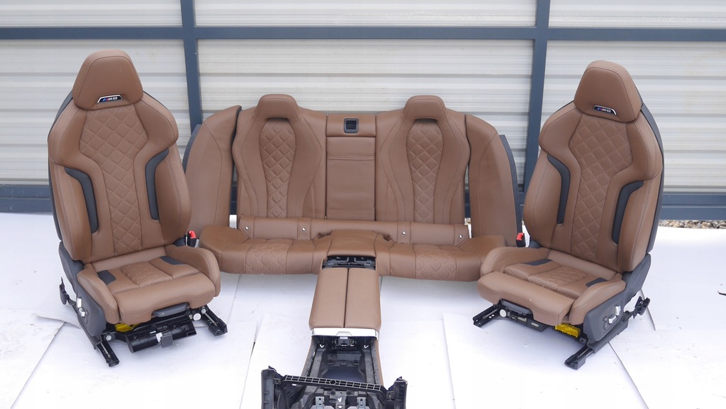 BMW M8 F93 COMPETITION KOMPLET FOTELE ŚRODEK SKÓRA - 11575637795 ...