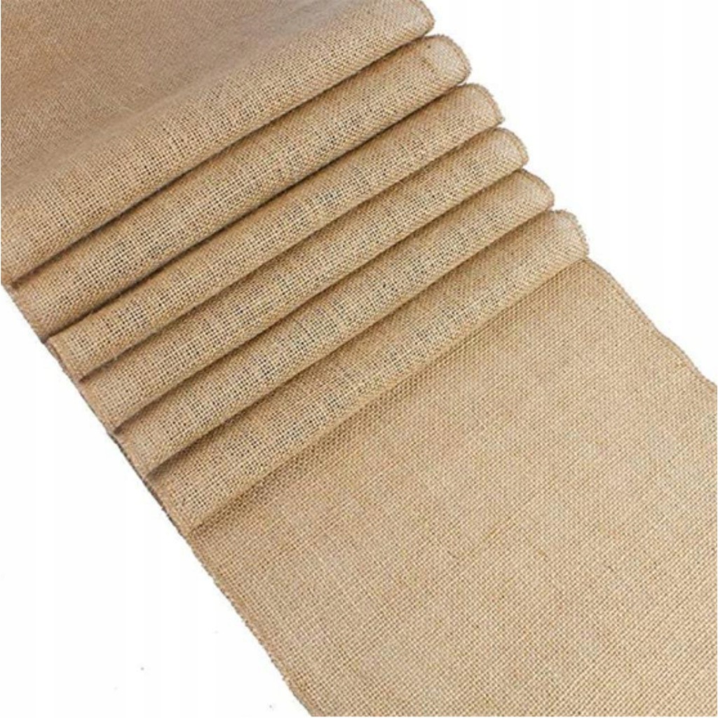 BIEŻNIK NA STÓŁ TKANINA JUTOWA JUTA RUSTYKALNY 180 X 30 CM - 15267592391 - oficjalne archiwum ...
