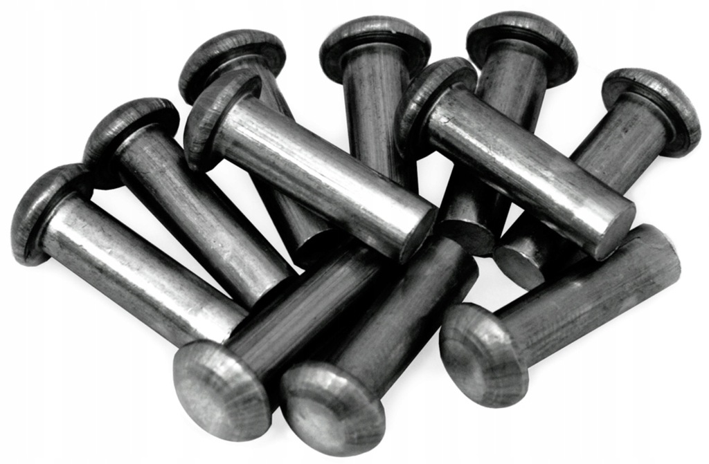 Nit stalowy z łbem kulistym DIN 660 6x 6mm 100szt - 11128581927 - oficjalne archiwum Allegro