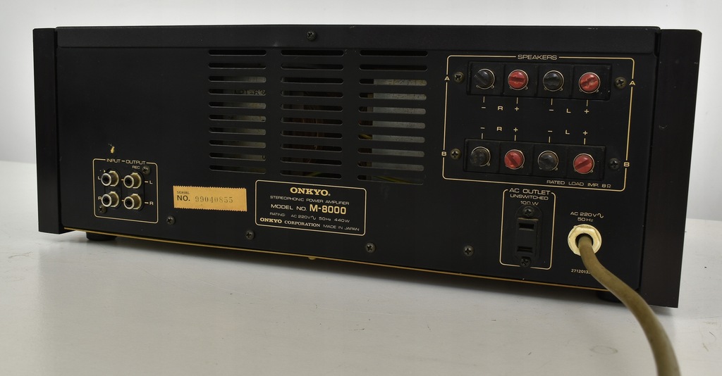 Onkyo M-8000 Wysokiej klasy końcówka mocy stereo - 8691173512 ...