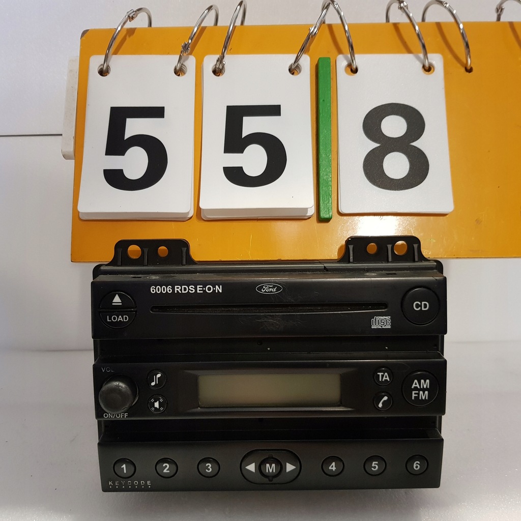 RADIO CD FORD FIESTA FUSION KOD 6006 RDS EON KOD - 11465913680 ...