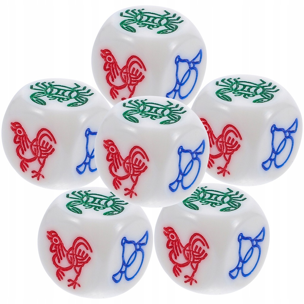 ROUND EDGED DICE RPG TABLE GAME ANIMAL GAMES - 14894574551 - oficjalne ...