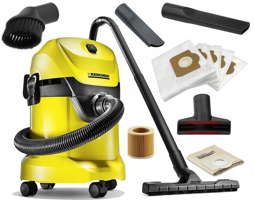 KARCHER odkurzacz przemysłowy WD 3 MEGA zestaw - 11779064118 - oficjalne archiwum Allegro