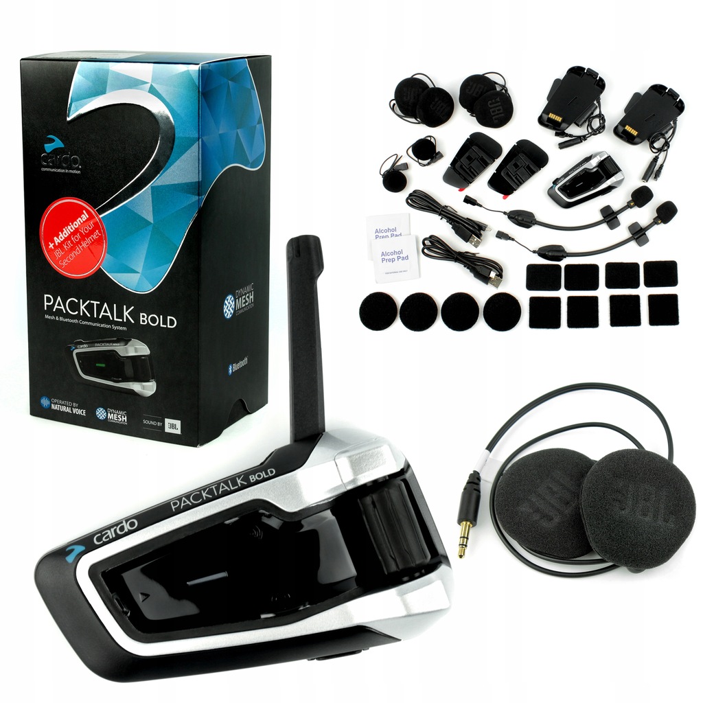 Interkom Cardo Packtalk Bold Single + zestaw JBL - 13199113460 ...