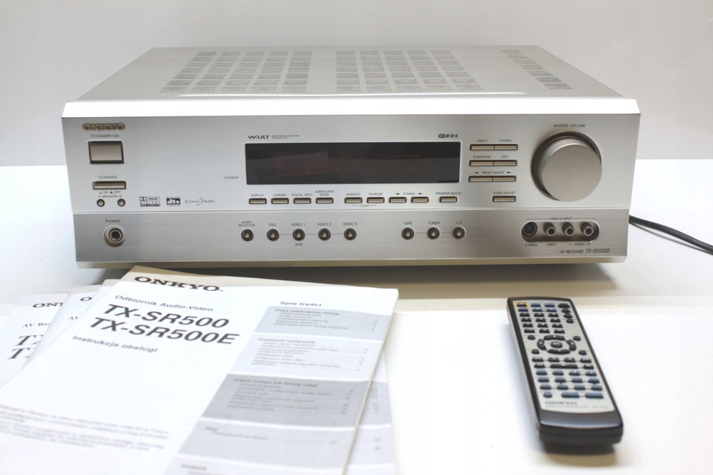 Amplituner Onkyo TX-SR500E PILOT GWARANCJA - 7757637462 - oficjalne archiwum Allegro
