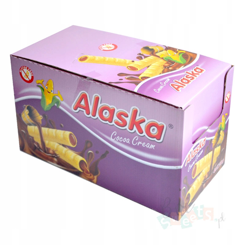 Rurki kukurydziane z kremem kakaowym Alaska 48 szt - 8463356931 - oficjalne archiwum Allegro