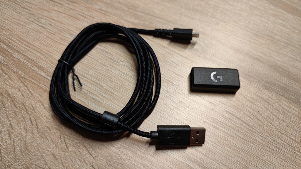Kabel USB (trapez) do myszki Logitech G502 Lightspeed + adapter ...